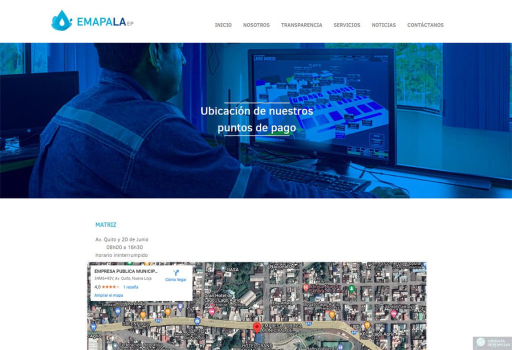 EMAPALA-EP: Consulta de planilla y valores a pagar • CdP